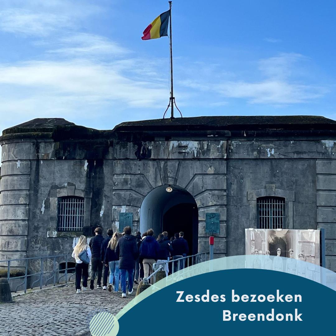 Zesdejaars bezoeken Breendonk - Sint-Barbaracollege Gent